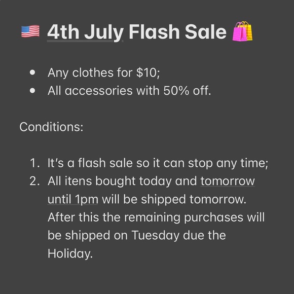Other | 4th July Flash Sale | Poshmark